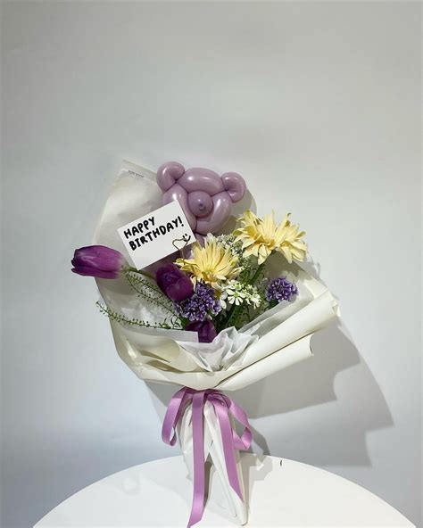 미니숲🌳울산꽃집 울산식물 울산화분 꽃and식물가게 스윗한남동생💜 누나취향 완벽하게 요청해주신 보라색 생일꽃다발💜 Mini Soop Welcome To My Forest