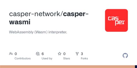 github casper network casper wasmi webassembly wasm interpreter