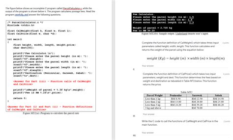 The Figure Below Shows An Incomplete C Program Called