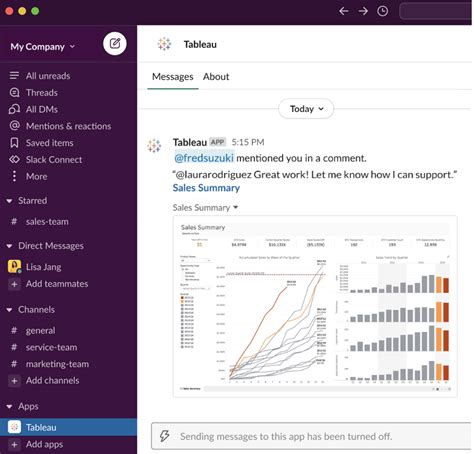 Use The Tableau App For Slack Tableau