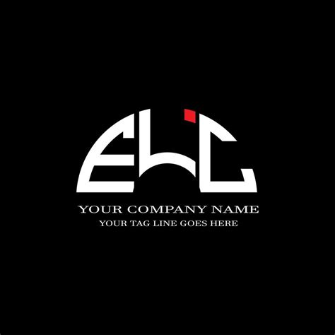 Elc Letter Logo Creative Design With Vector Graphic 7887435 Vector Art