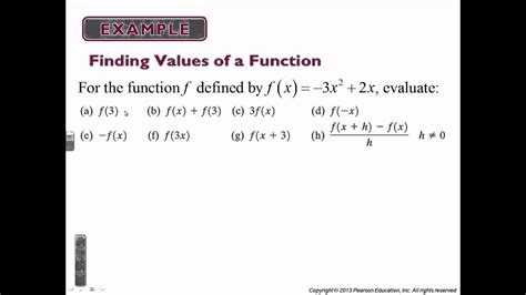 Precalculus Chapter 2 1 Functions Youtube