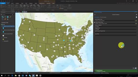 Central Feature And Mean Center In Arcpro Youtube