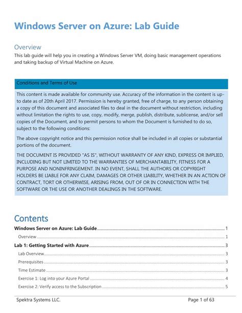 pdf windows server on azure lab guide · pdf filewindows server on