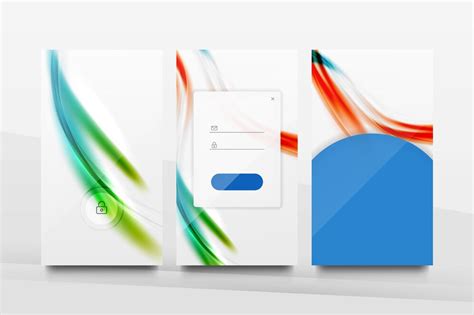 Premium Vector Mobile Application Interface Background Design