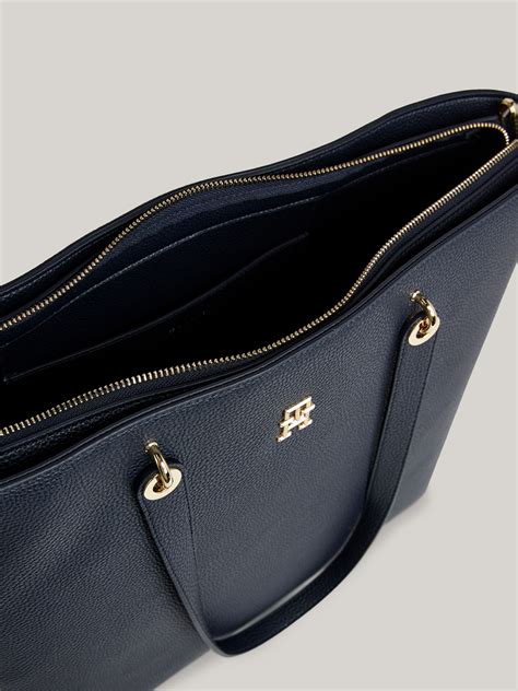 Monogram Plaque Tote Bag Tommy Hilfiger