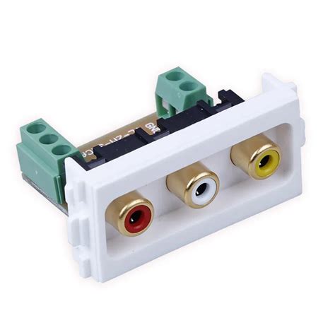 PC YT Mm Electrical Sockets RCA AV Audio Video Socket Avoid Welding Three Lotus Socket