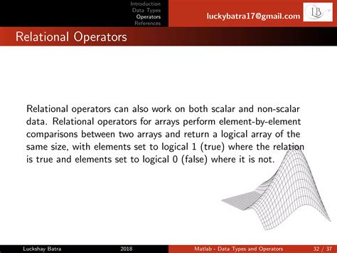 Matlab Data Types And Operators Pdf