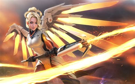 Mercy Overwatch Wallpaper Wallpapersafari