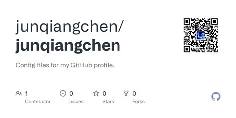 github junqiangchen junqiangchen config files for my github profile
