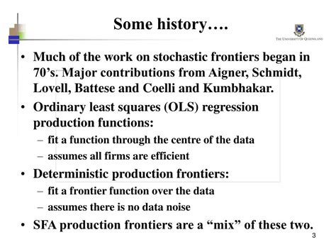 Ppt Efficiency And Productivity Measurement Stochastic Frontier