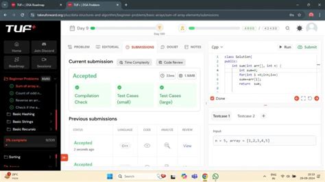 Ritu Joshi On Linkedin Dsa Coding Learning Arrays Problemsolving