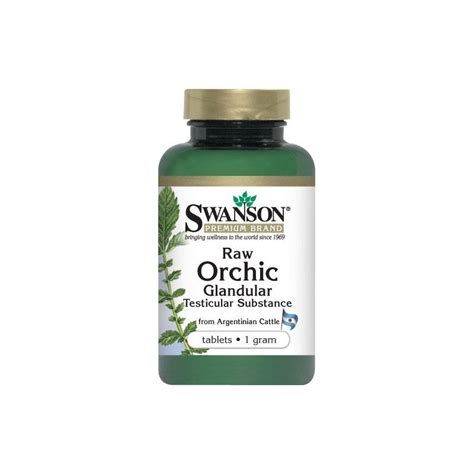 Buy Swanson Premium Raw Orchic Glandular 1 Gram 30 Tablets Online From