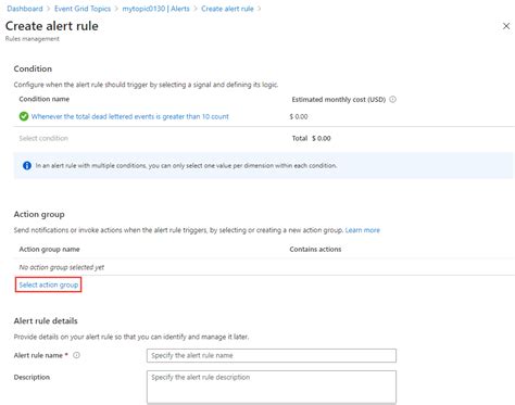 Set Alerts For Azure Event Grid Metrics And Activity Log Operations Azure Event Grid