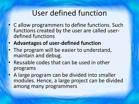 Function In C Programming Pptx Function In C Programming Pptx