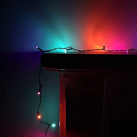100 led 10m premier christmas indoor outdoor multi function battery