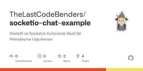 Github Thelastcodebenders Socketio Chat Example Nodejs Ve Socket Io Kullanarak Basit Bir