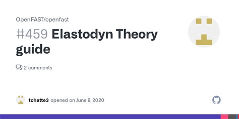 Elastodyn Theory Guide Issue OpenFAST Openfast GitHub