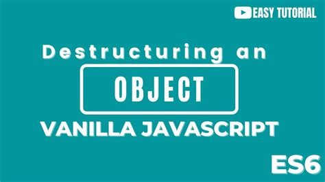 05 destructuring an object es6 last part darija الدارجة youtube