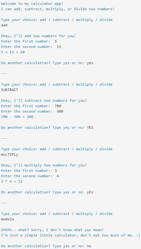 Solved 1 Create A Calculator App That Will Allow A User To