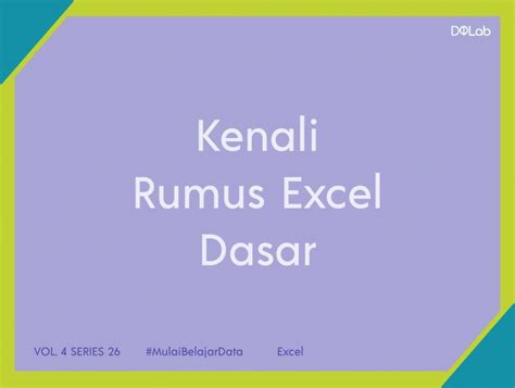 Rumus Dasar Excel Yang Wajib Dikuasai Di Dunia Kerja
