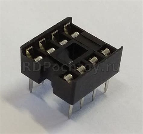 Панелька для микросхемы, 8 ножек, 2,54мм E03996