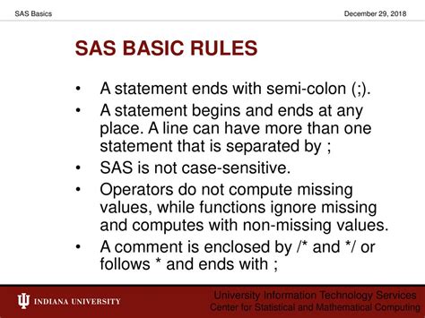 sas basics statement and data set ppt download
