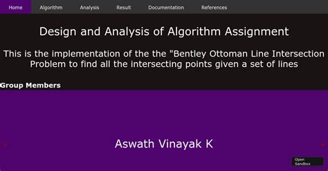 Daa Assignment Codesandbox