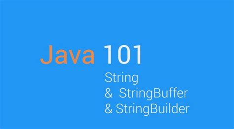 Java 101 String StringBuffer StringBuilder EP 5 Arnondora