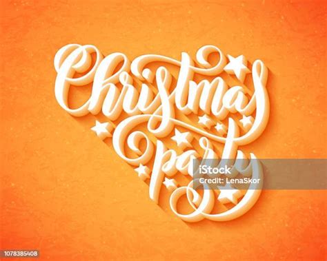 손으로 그린 글자와 메리 크리스마스 파티 포스터 크리스마스 파티에 대 한 서식 파일을 디자인 합니다 벡터 12월에 대한 스톡 벡터 아트 및 기타 이미지 Istock