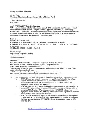 Fillable Online Billing And Coding Guidelines Fax Email Print PdfFiller