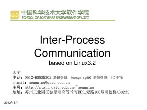 Ppt Inter Process Communication Based On Linux32 Powerpoint Presentation Id4641513