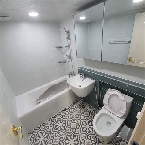 바스크린 안산호수마을풍림아파트욕실리모델링 안산타일 안산욕실공사 안산화장실리모델링 욕실도기설치