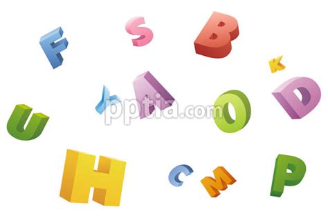 떠다니는 알파벳 클립아트 다운 니즈폼 클립아트