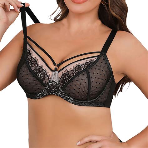 Atoysoy Women Bras Wireless See Through Unlined Underwire Bralettes