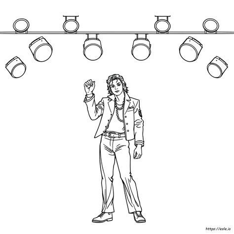 Coloriages Michael Jackson