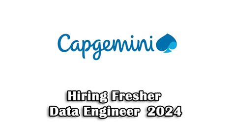 capgemini jobs for freshers 2024 for data engineer