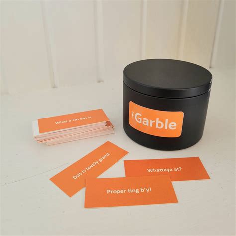 Garble Word Game Legend Tours Ltd