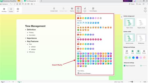 Insert Elements In Outline Mode A Guide With EdrawMind