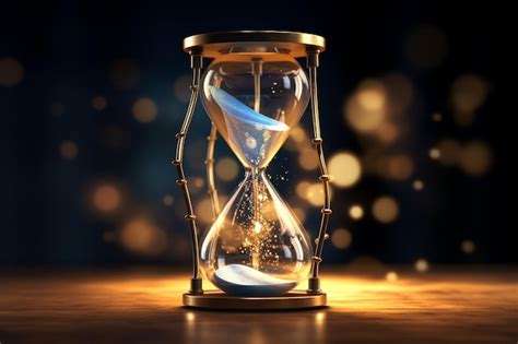 Premium Photo An Hourglass With Digital Elements And The Generative Ai