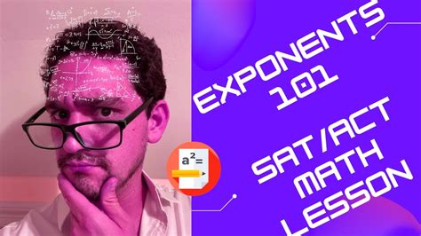 Exponent Problems Satact Math Lesson Youtube