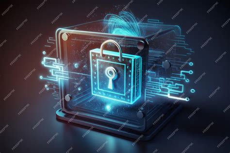 Premium Photo Data Security Concept With Padlock And Binary Code