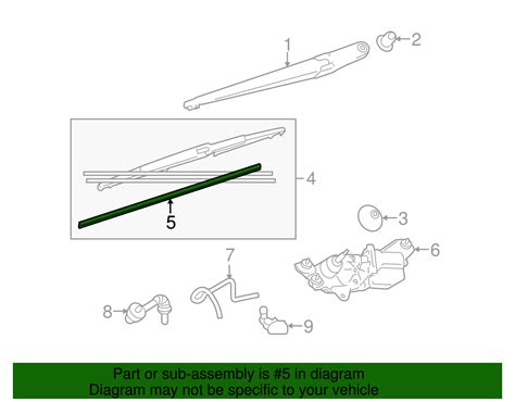 85214 0e050 Wiper Blade Refill 1998 2020 Toyota Longo Toyota Parts