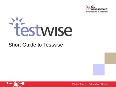 Short Guide Testwise