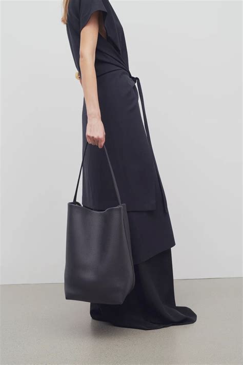 Large Ns Park Tote Bag Blue In Leather The Row Street Style Bags