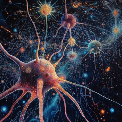 Neural Connections Intricate Network Vibrant Neurons Cosmic Space Stock Photos - Free & Royalty ...