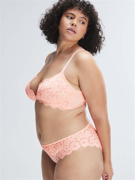 Playdate Lace Bralette In Orange And Pink Savage X Fenty Netherlands