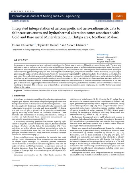 Pdf Integrated Interpretation Of Aeromagnetic And Aero Radiometric