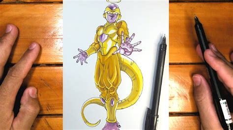 How To Draw The Golden Frieza Youtube