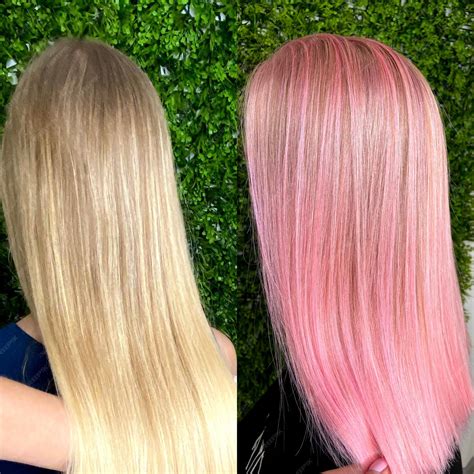 Premium Photo Beautiful Hair Hair Coloring Dyed Hair In A Beauty